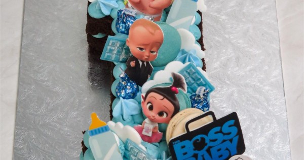 Boss Baby Number Cake