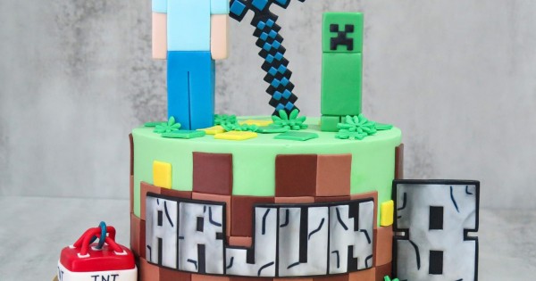 Minecraft Sword Cake